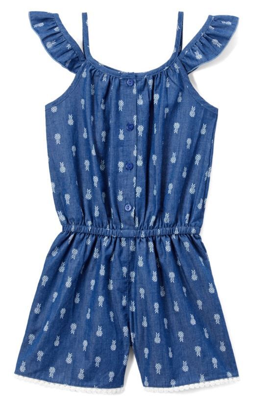 6 Units of Girls' Denim Romper In Size 5-6x - Girls Dresses and Romper ...