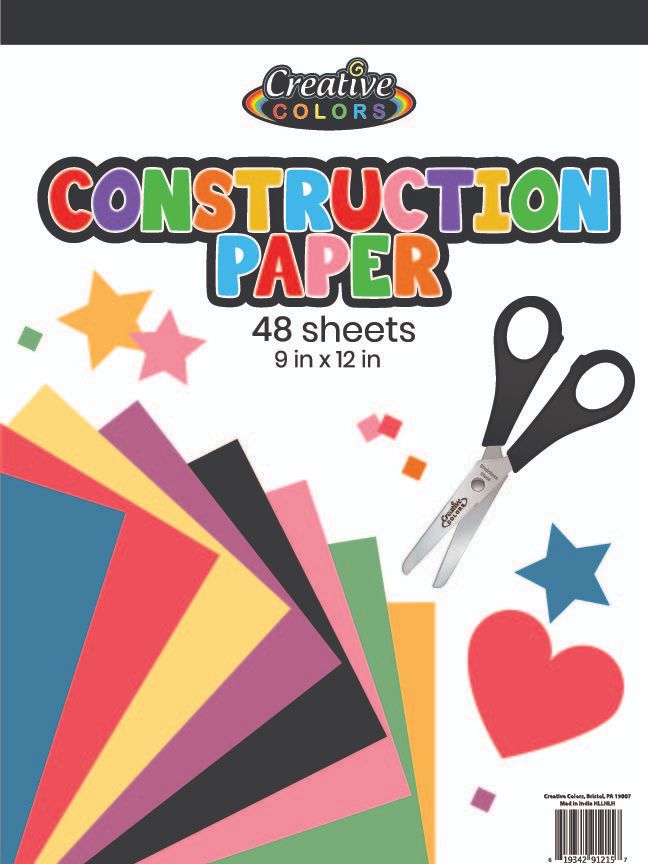 48 Units of Construction Paper 9x12in 48 Sheets - Paper - at ...