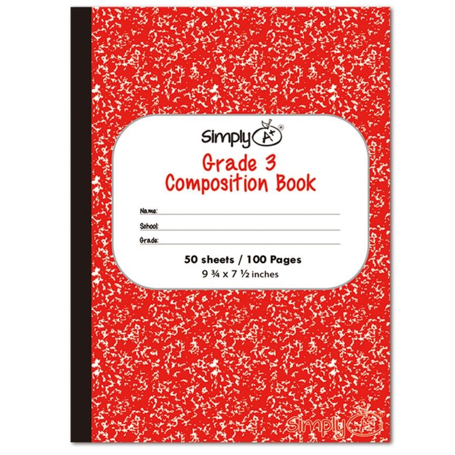 72 Units of 50 Count Primary Composition Book Red - Note Books ...