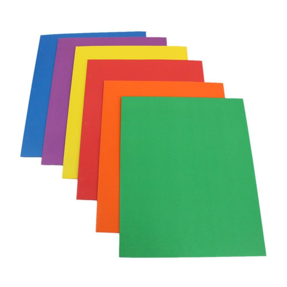 100 Units of Kids 2 Pocket Folder In 6 Assorted Colors - Folders and ...