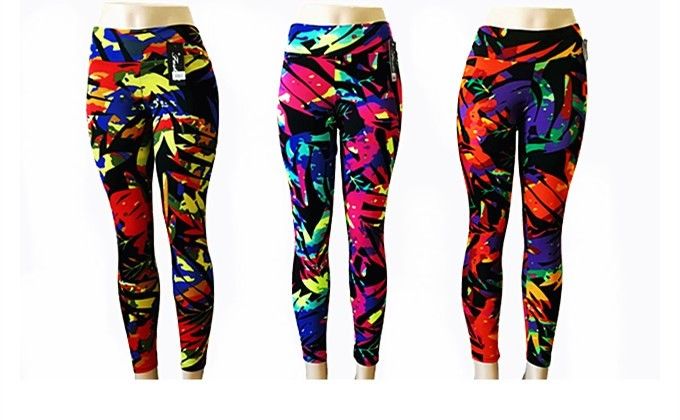 48 Units Of Womens Assorted Color Leggings Womens Leggings At