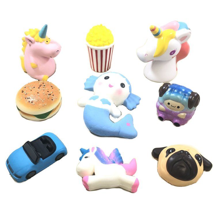 54 Units of Slow Rising Squishy Toy Assortment In 9 Assorted Styles ...