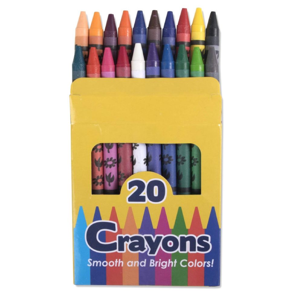 96 Units of 20 Pack Of Crayons - Crayon - at - alltimetrading.com