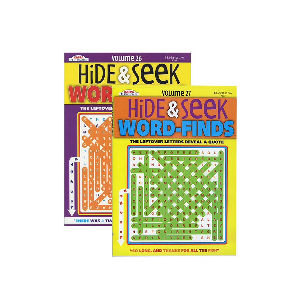 Hide And Seek Word Search