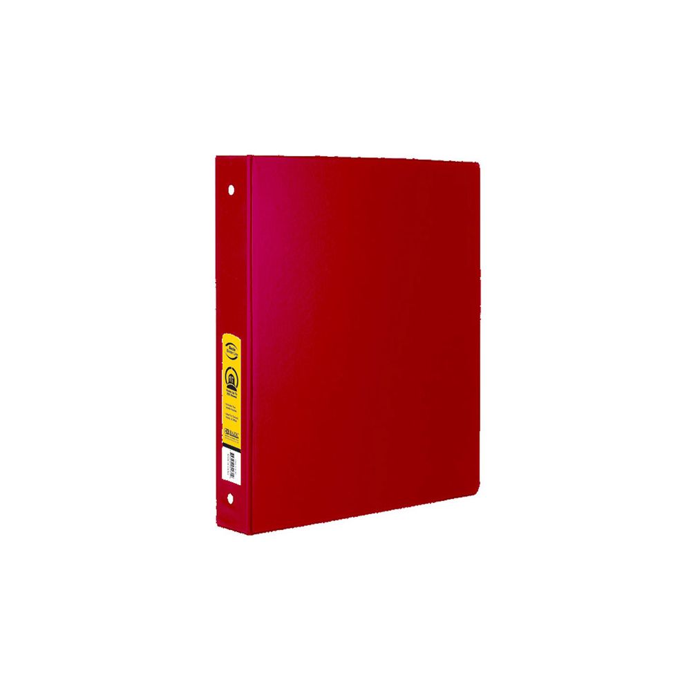 12 Units of 1" Red 3-Ring Binder w/ 2-Pockets - at - alltimetrading.com