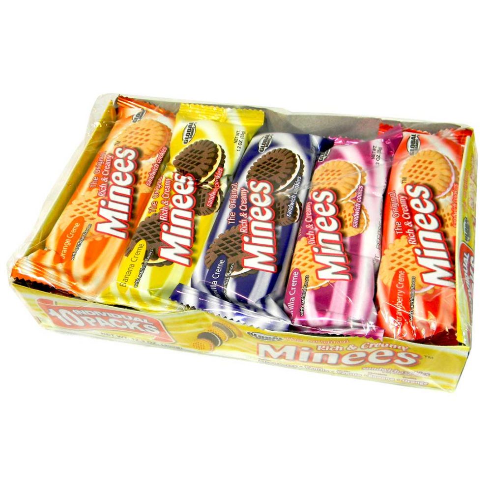 8 Units of Global Minees Sandwich Cookies 10 Pack Assorted Must By 2 ...